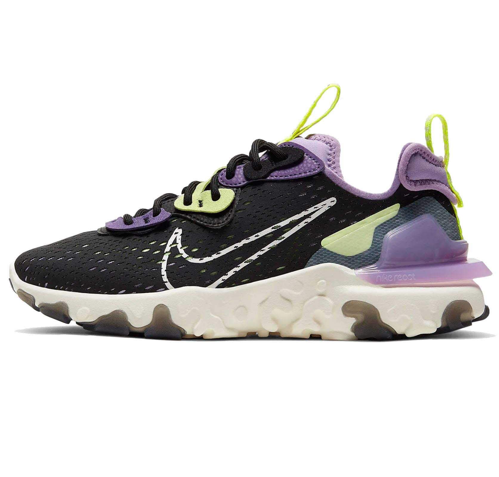 NIKE Women's Race Running Shoe, Black Sail Dk Smoke Grey Gravity Purple, 6.5