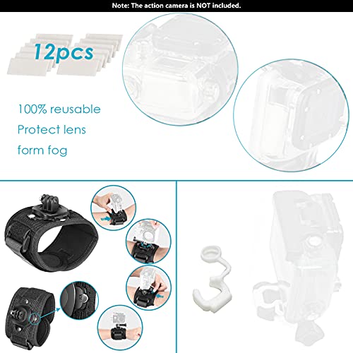 Neewer 58-In-1 Action Camera Accessory Kit Compatible with GoPro Hero 10 9 8 Max 7 6 5 4 Black GoPro 2018 Session Fusion Silver White Insta360 DJI Action 2 AKASO APEMAN Campark SJCAM Action Camera etc
