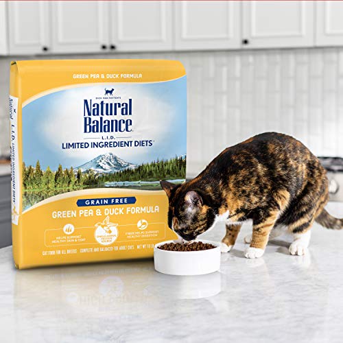 Natural Balance Limited Ingredient Diets Green Pea & Duck Formula Dry Cat Food, 5 lbs.