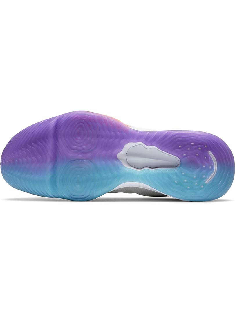 Nike Men's Air Zoom BB NXT Basketball Shoes (White/White/Flash Crimson/Hyper Violet, Numeric_10)