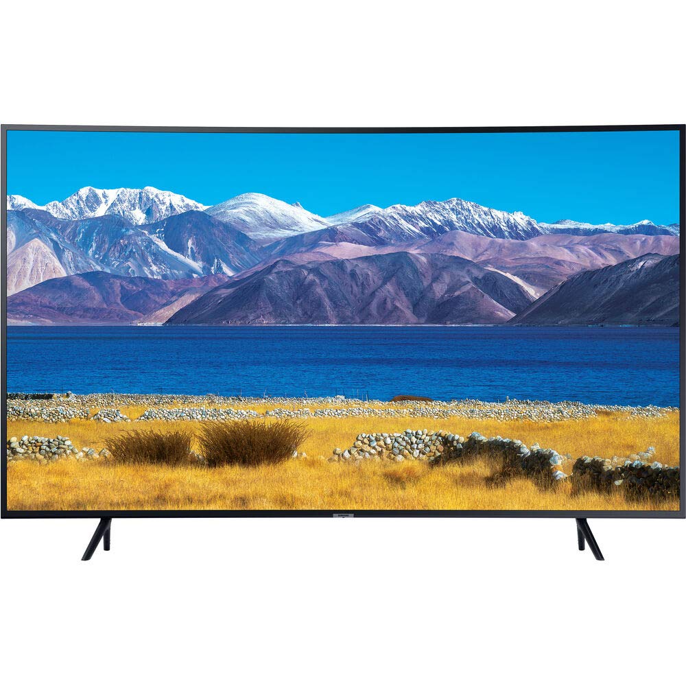 SAMSUNG 65-inch Class Curved UHD TU-8300 Series - 4K UHD HDR Smart TV With Alexa Built-in (UN65TU8300FXZA, 2020 Model), CHARCOAL BLACK