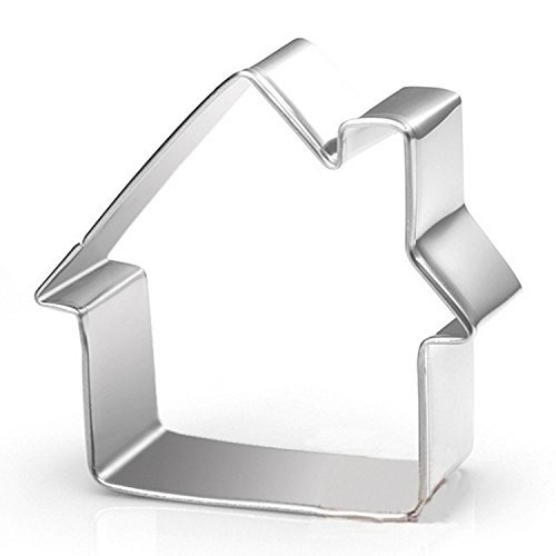 WOTOY Small Key and House Cookie Cutters Set - Stainless Steel