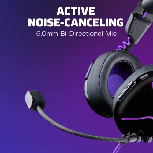 PDP Victrix Pro AF Wired Professional Esports Gaming Headset with Cooling: Xbox Series One, Xbox Series S | X, PC, Windows 10 Computer - Black/Purple