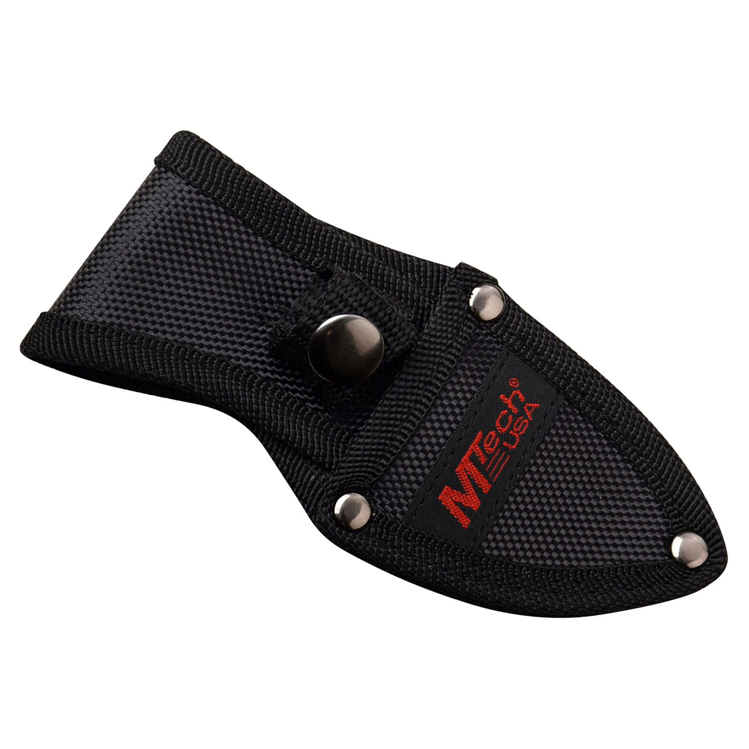 MTECH USA β Fixed Blade Knife β Stonewashed Finish Stainless Steel Tanto Blade with Black Wood Handle, Full Tang, Includes Black Nylon Sheath - Hunting, Camping, Survival, Tactical, EDC β MT-20-90BK