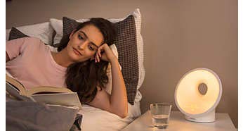 Philips SOMNEO Sleep & Wake-Up Light Therapy Lamp Sunrise Alarm and Sunset Fading Night Light, White (HF3651/60)