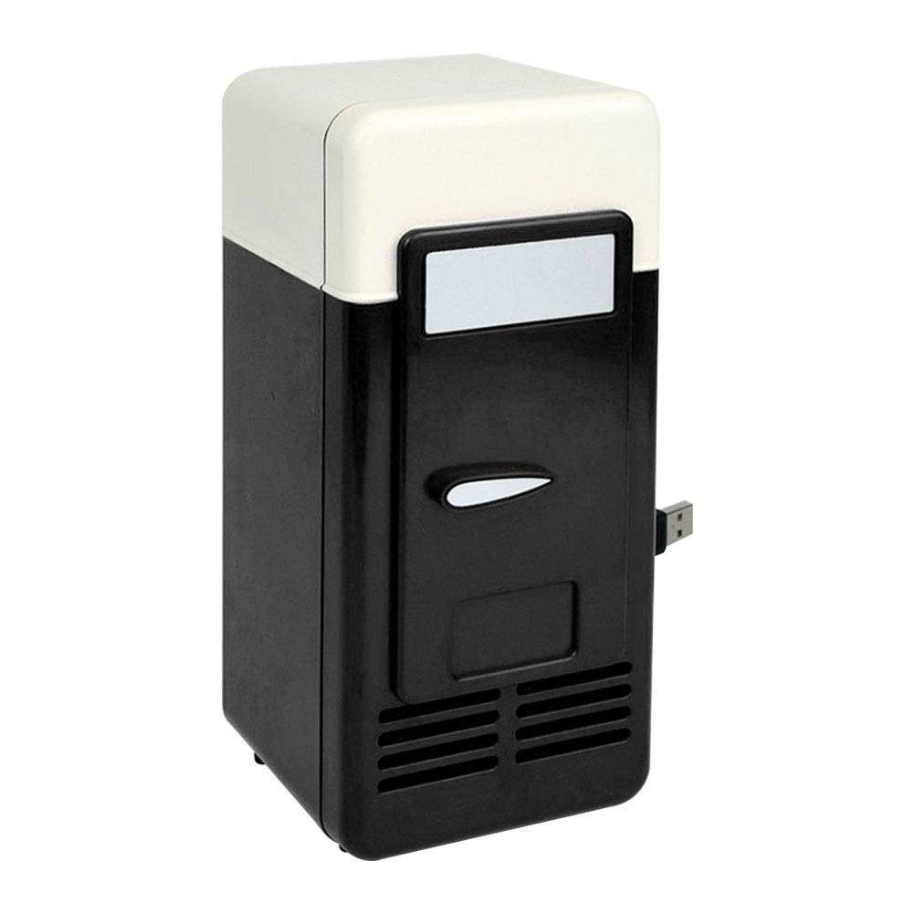 N/A Portable 5V Desktop USB Electric Refrigerator Mini Car Beverage Drink Cooler Cooling Fridge Home Picnic Camping Travel (Color : E)