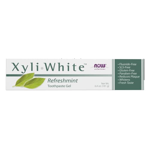 NOW Solutions, Xyliwhiteâ⢠Toothpaste Gel, Refreshmint, Cleanses and Whitens, Fresh Taste, 6.4-Ounce