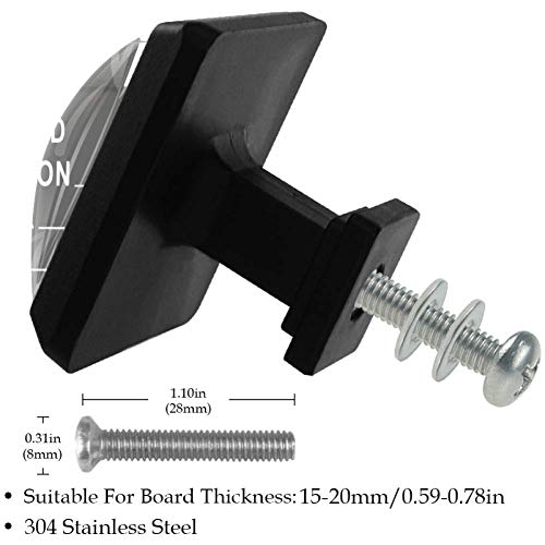 Movie Cinema Lapper Board Crystal Glass Cabinet Drawer Pulls Cupboard Knobs with Screws for Chest, Bin, Dresser,Wardrobes Cupboard 3 Pieces
