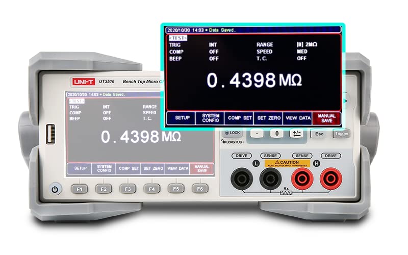 UNI-T UT3560 Series Battery Testers 3kΩ Resistance:0.5%, voltage:0.01% RS-232,USB Device,Handler ½ 2U 4.3 inches TFT LCD (UT3562 100V)