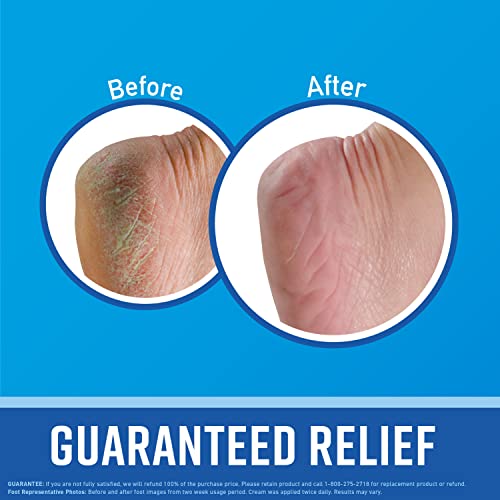 O'Keeffe's for Healthy Feet Foot Cream; Guaranteed Relief for Extremely Dry; Cracked Feet; Instantly Boosts Moisture Levels; 3.2 Ounce Jar; (Pack of 2)