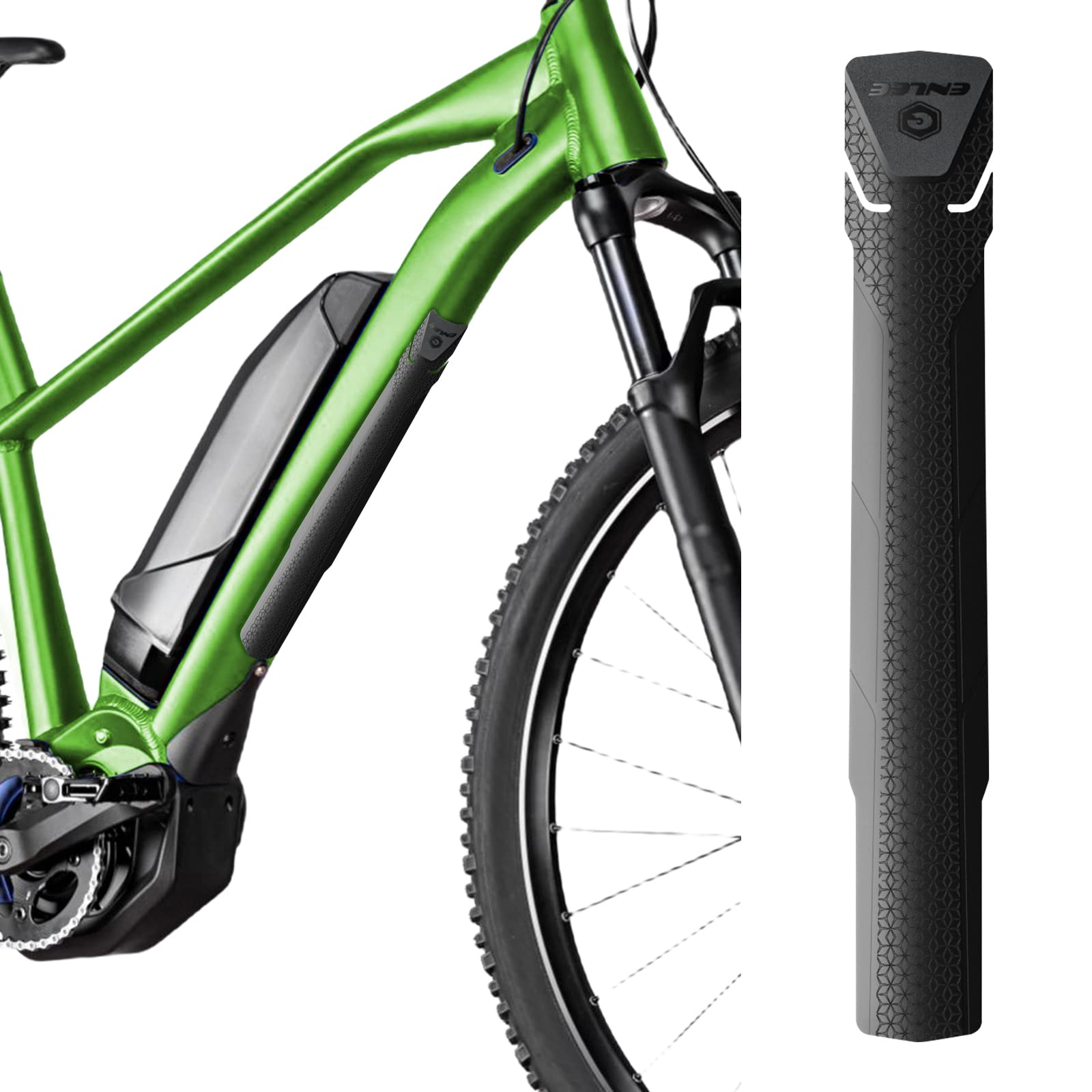 W.Bedraw Snake Pattern Mountain Bike Down Tube Frame Protector, MTB Frame Protection Tape Protect Bikes from Collision and Scratch, Mountain Bike Down Tube Protection Sticker β¦