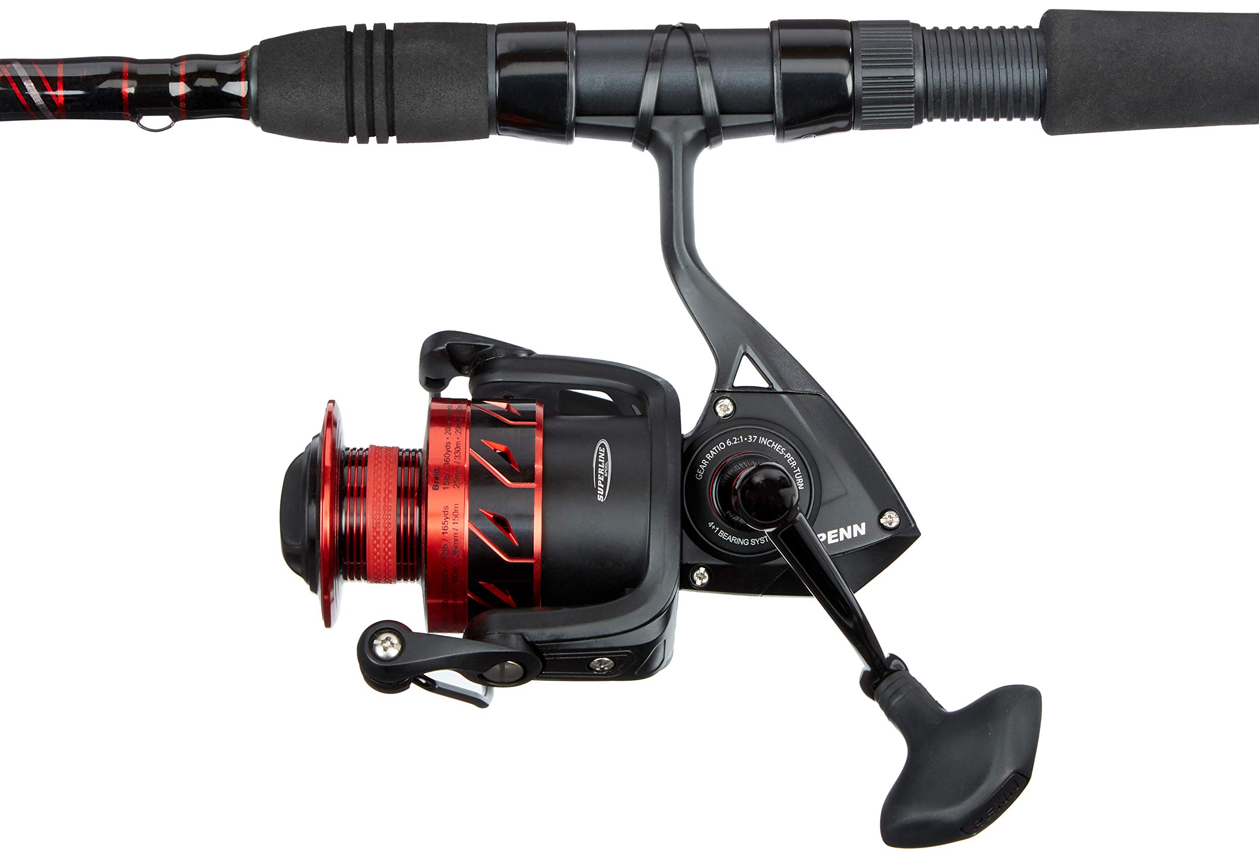 PENN FRCIII4000701M Fierce III Spinning Combo, 4000 sz 5 BRG. Reel