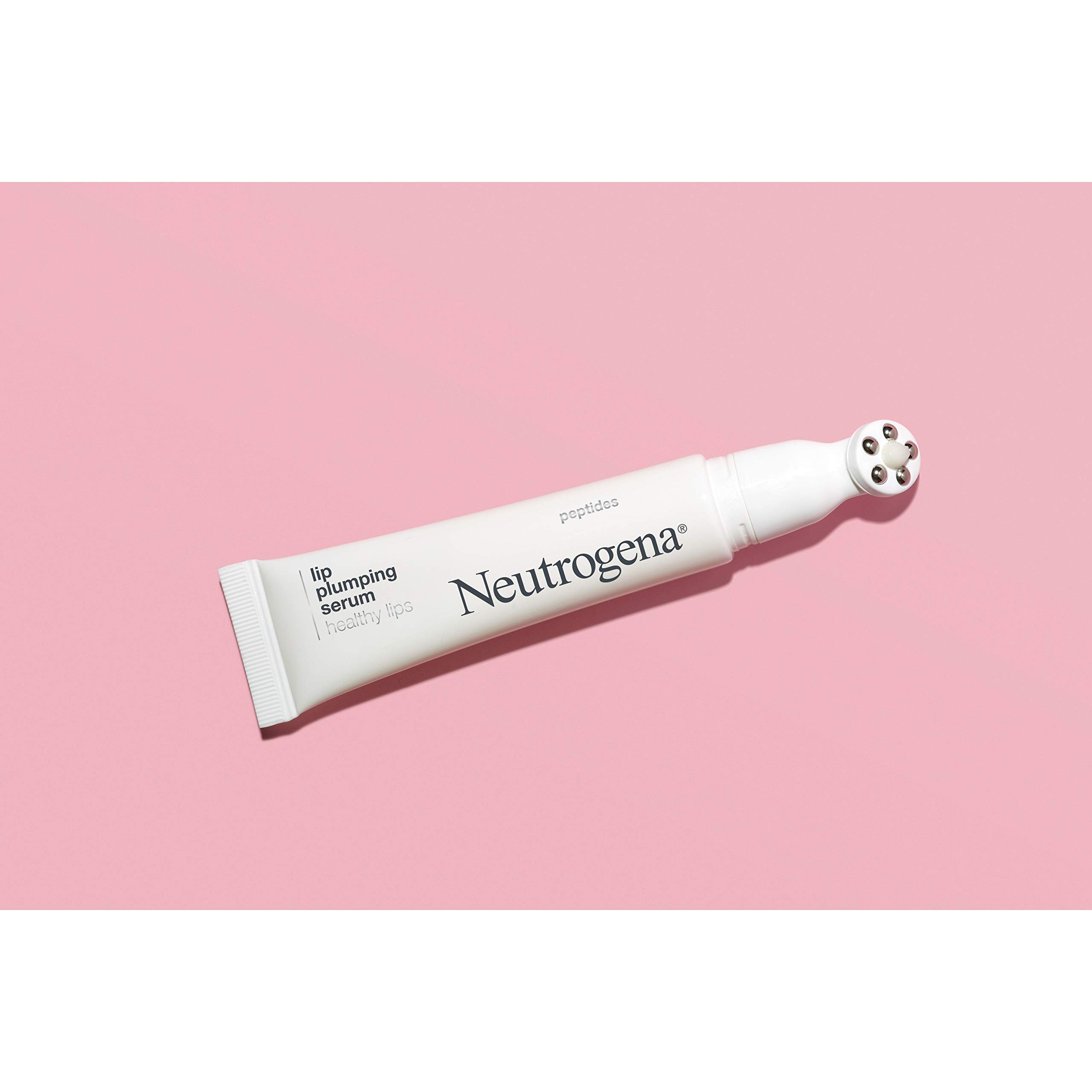 Neutrogena Healthy Lips Plumping Serum, Lip Enhancer with Peptides Nourishes and Promotes the Appearance of Naturally Fuller and Plumper-Looking Lips, 0.5 fl. oz