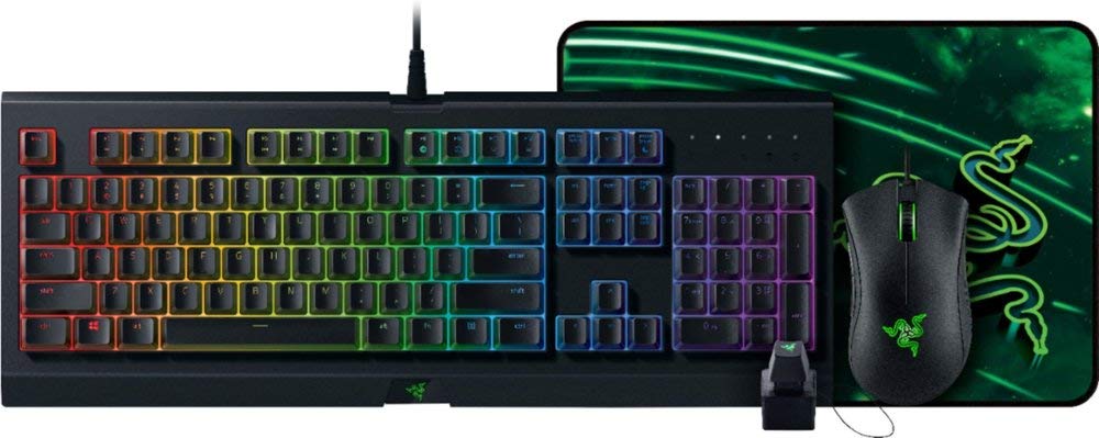 Razer 3-Piece Gaming Bundle: Cynosa Pro Keyboard, DeathAdder Mouse and Goliathus Speed Mouse Pad