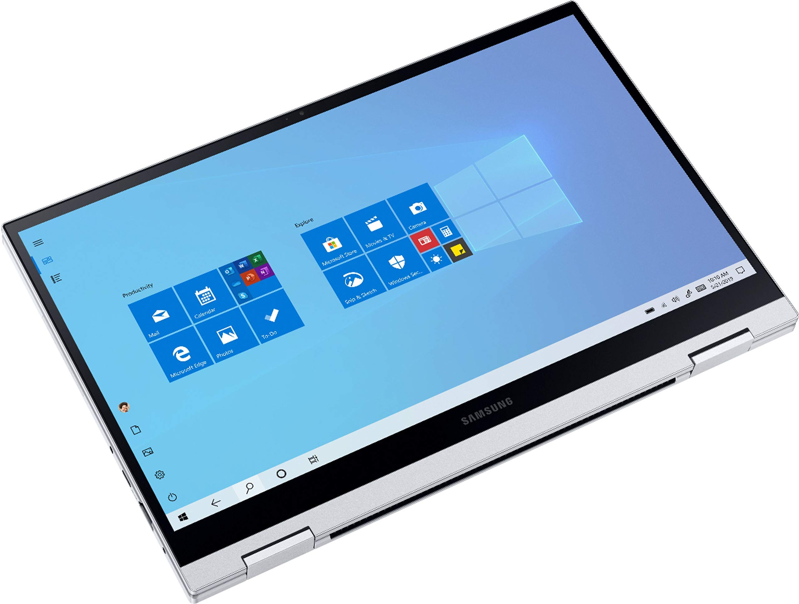 Samsung Galaxy Book Flex Alpha 2-in-1 13.3-inch QLED Touch-Screen Laptop Intel Core i5 8GB Memory 256GB SSD Royal Silver NP730QCJ-K01US (Renewed)