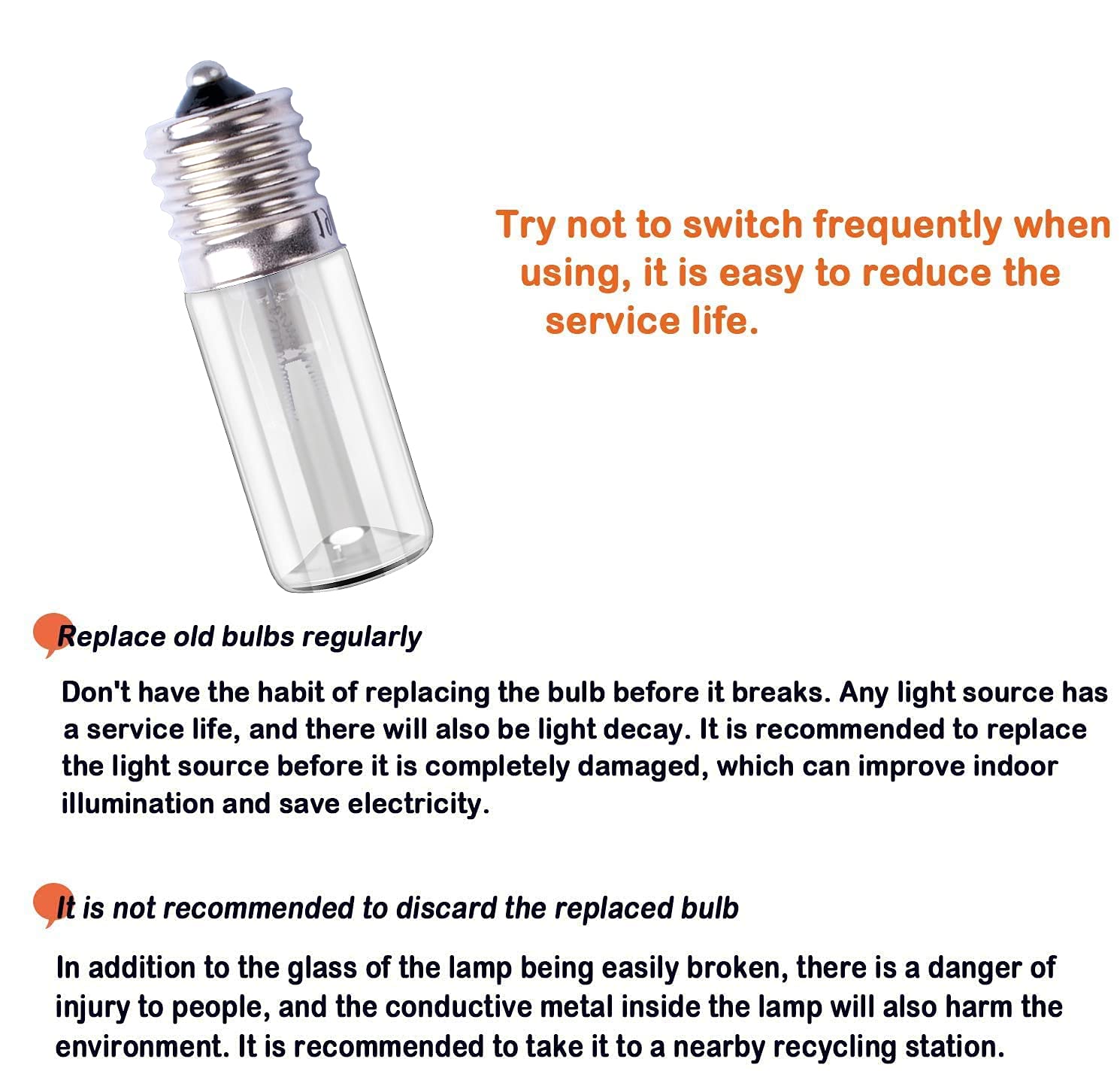 Podoy LB1000 Bulb 3W Compatible with GG1000, GG1000CA, GG1100, GG1100B, GG1100W, LB-1000,GGH200,661000CA(2 Pcs)