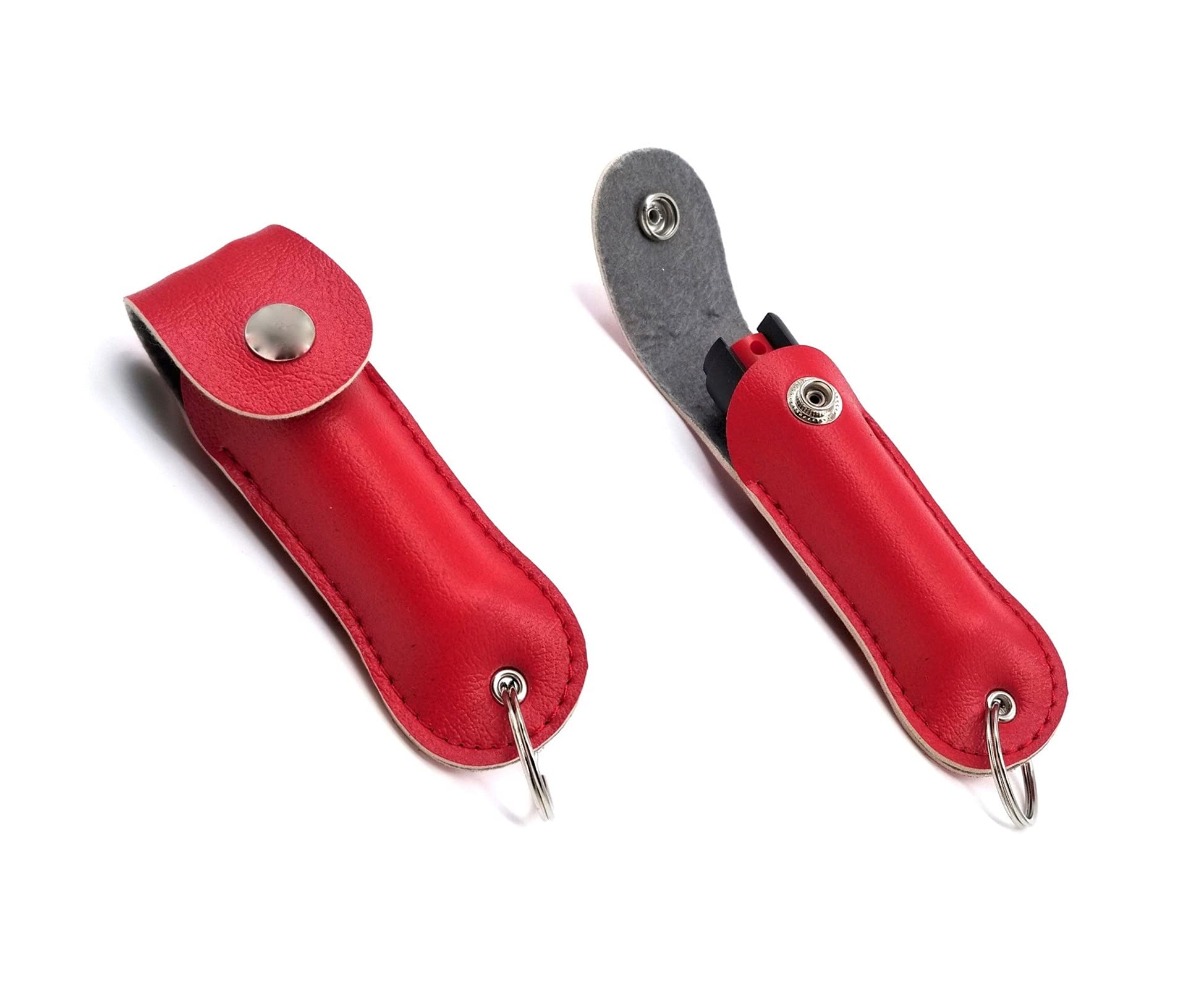 Pepper Spray Red .50oz with Artificial Leather Cases Key Chain Maximum Strength