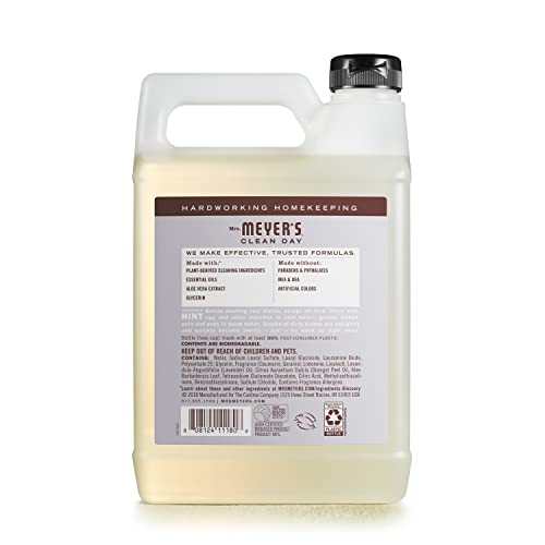 MRS. MEYER'S CLEAN DAY Liquid Dish Soap Refill, Biodegradable Formula, Lavender, 48 fl. oz