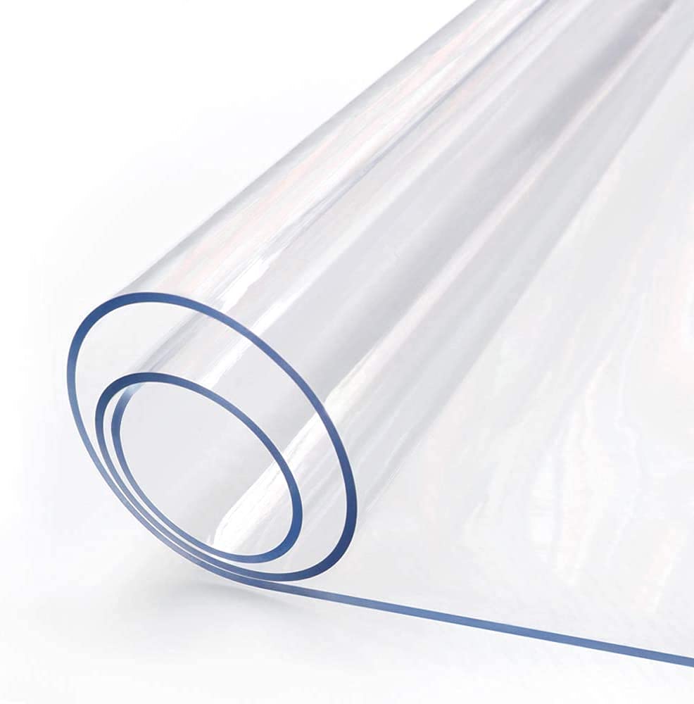 Royhom Clear Table Cover Protector 2mm Thick 54 x 54 Inch Table Protector for Dining Room Table, Waterproof Table Plastic Cover, Dining Table Cover Rectangle for Wood, Countertop, Kitchen Table