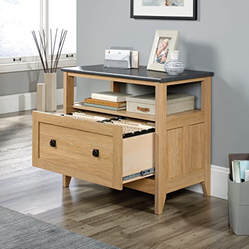 Sauder August Hill Lateral File, L: 32.28" x H: 19.53" x W: 29.25", Dover Oak Finish