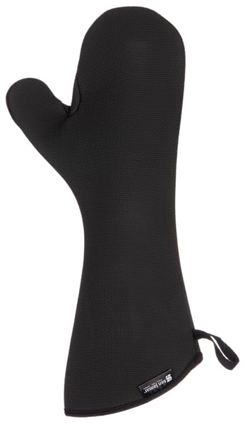 San Jamar Ultigrip Oven Mitt with Heat and Cold Protection for Cooking, Bakeries, Kitchens, And Restaurants, Neoprene, 17 Inches, Black, 1 Count