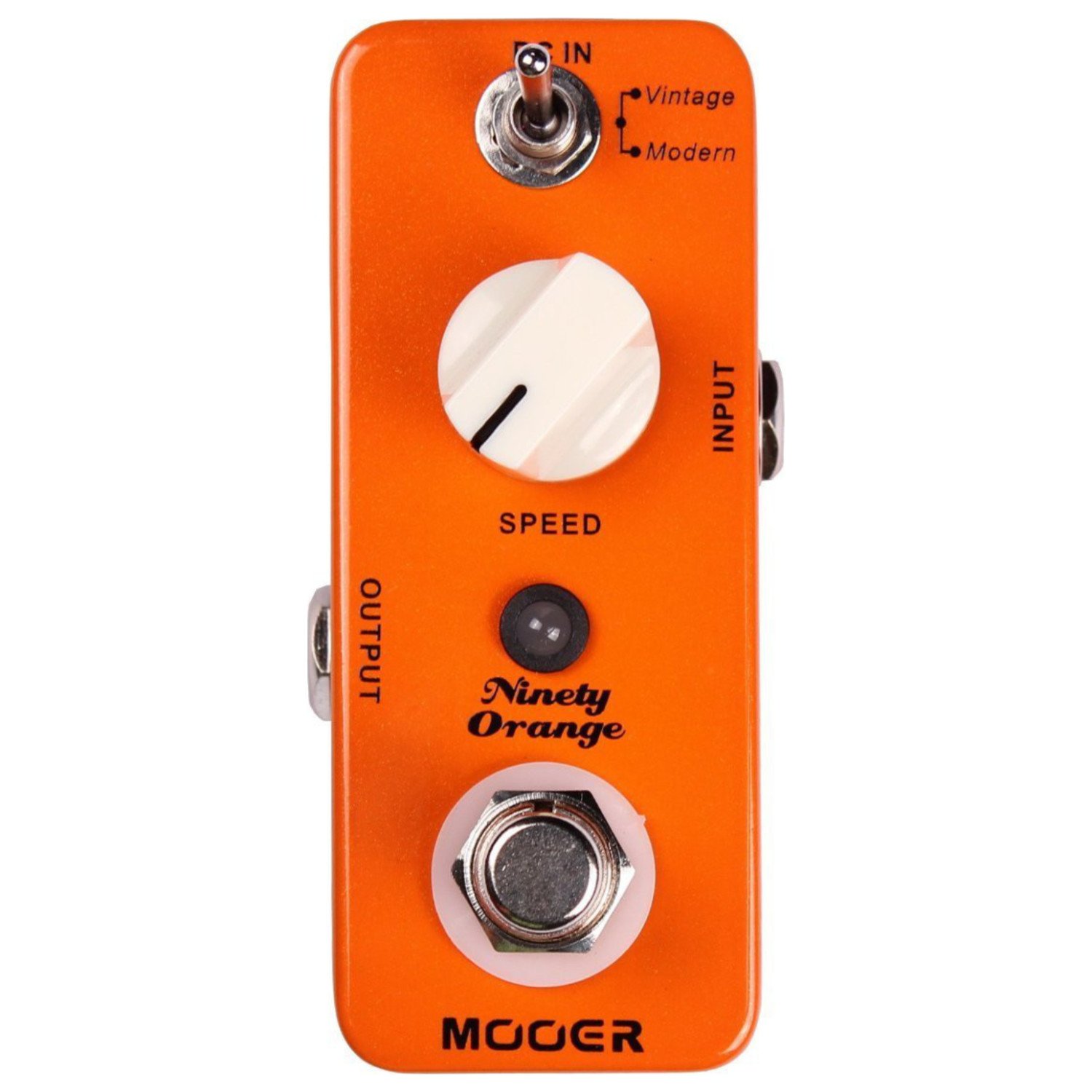 Mooer Ninety Orange Analog Vintage Phaser Pedal w/ Vintage/Modern Modes w/ Power Supply