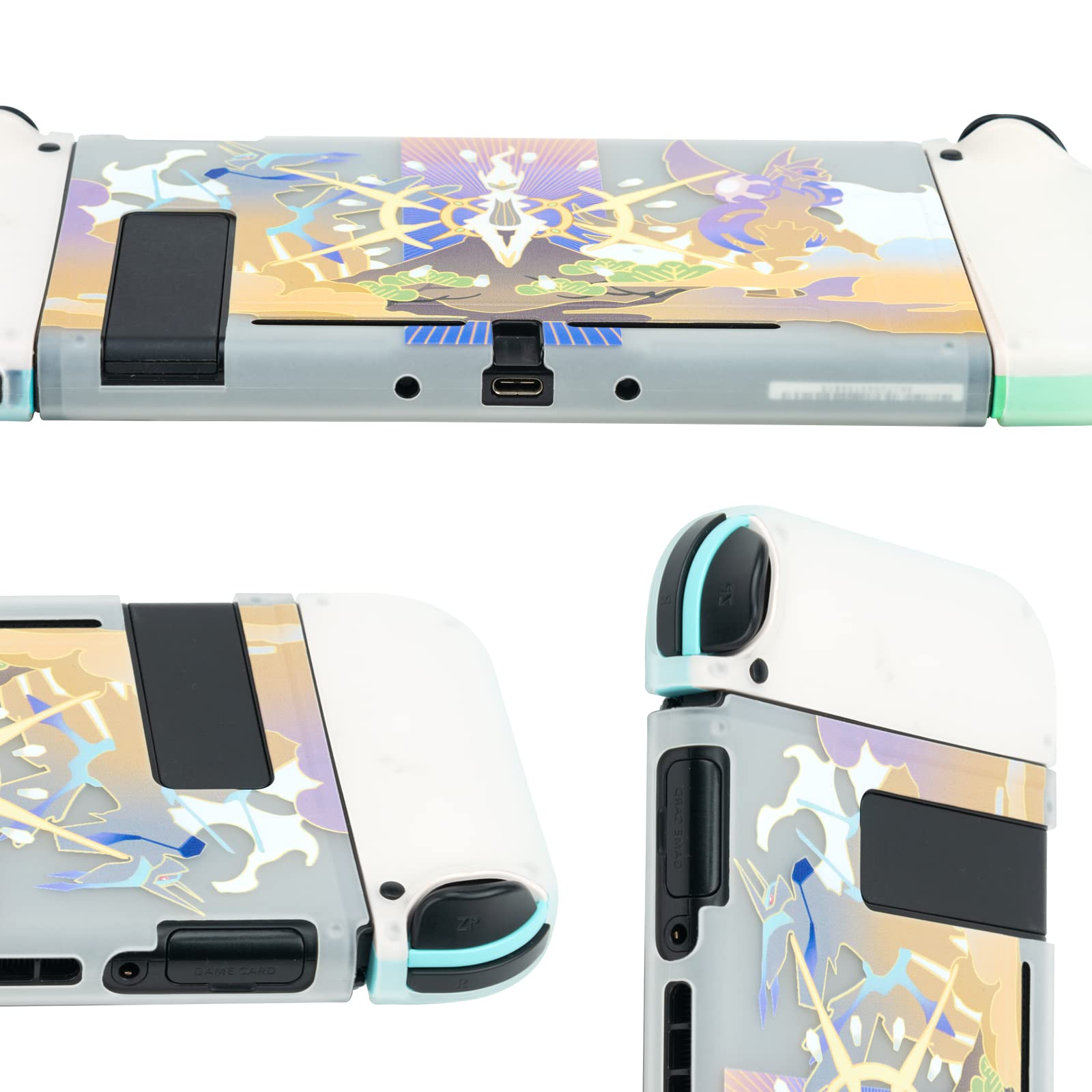 YOCORE Cute Anime Protective Case Compatible with Switch, Soft TPU DIY Replacement Shell with Shock-Absorption and Anti-Scratch