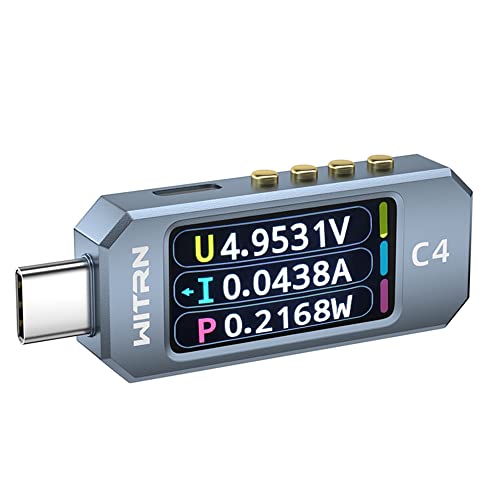 USB Power Meter PD 3.1 Type-c Tester Digital Multimeter Current Tester Voltage Detector DC 36V 6A PD 2.0/3.0 3.1QC 2.0/3.0/4.0 pps Trigge (C4L(36V))