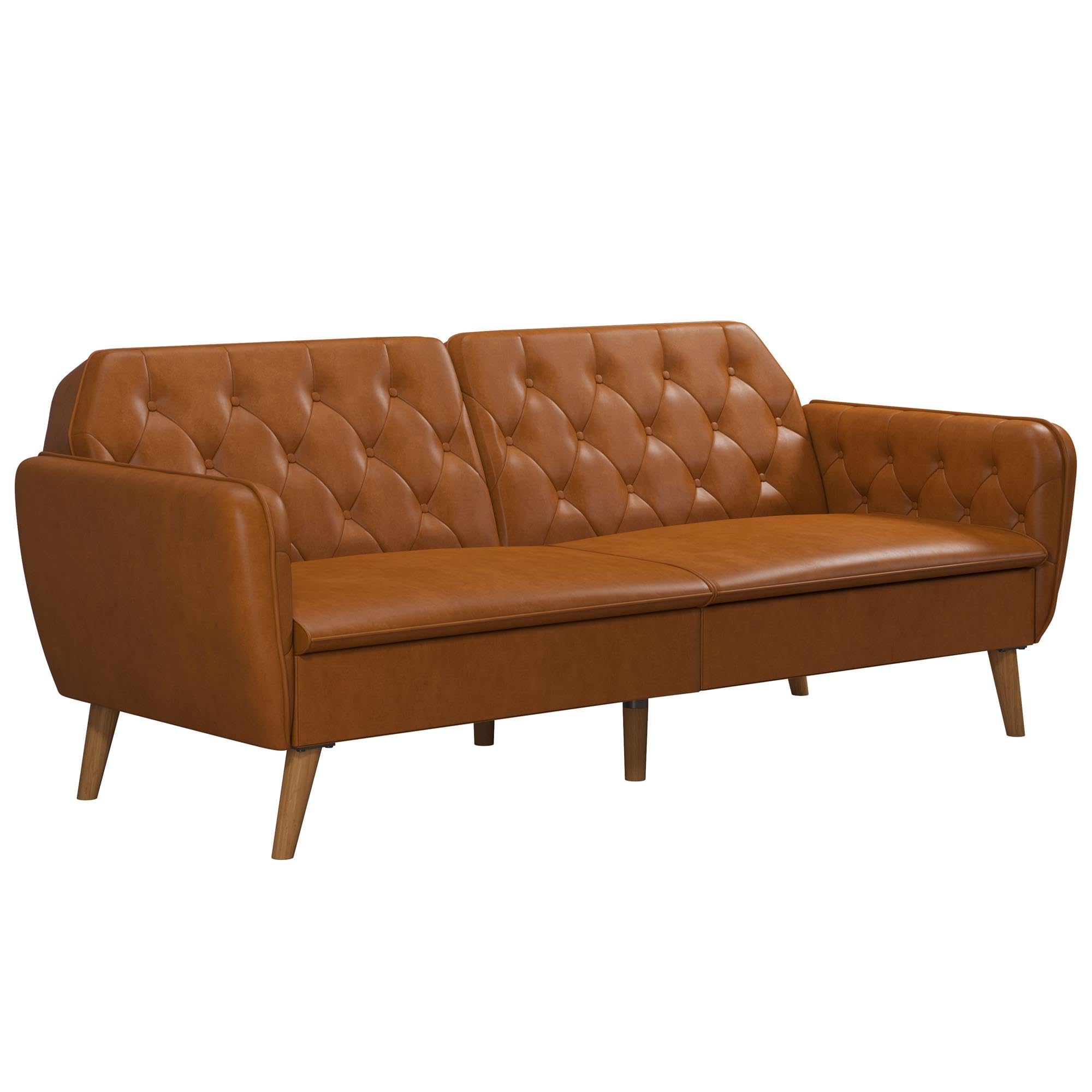Novogratz Tallulah Memory Foam Futon, Gray Velvet