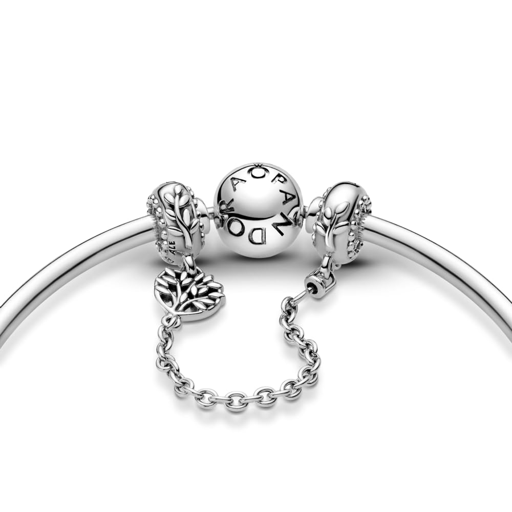 PANDORA Heart Family Tree Safety Chain Charm