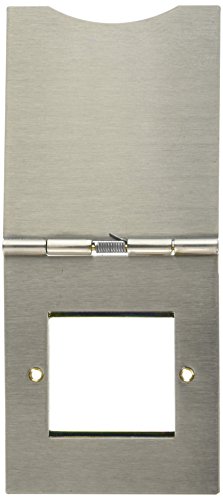 MK Edge K14790LBS Single Standard Floor Mounted Euro Frame Lacquered - Brushed Steel