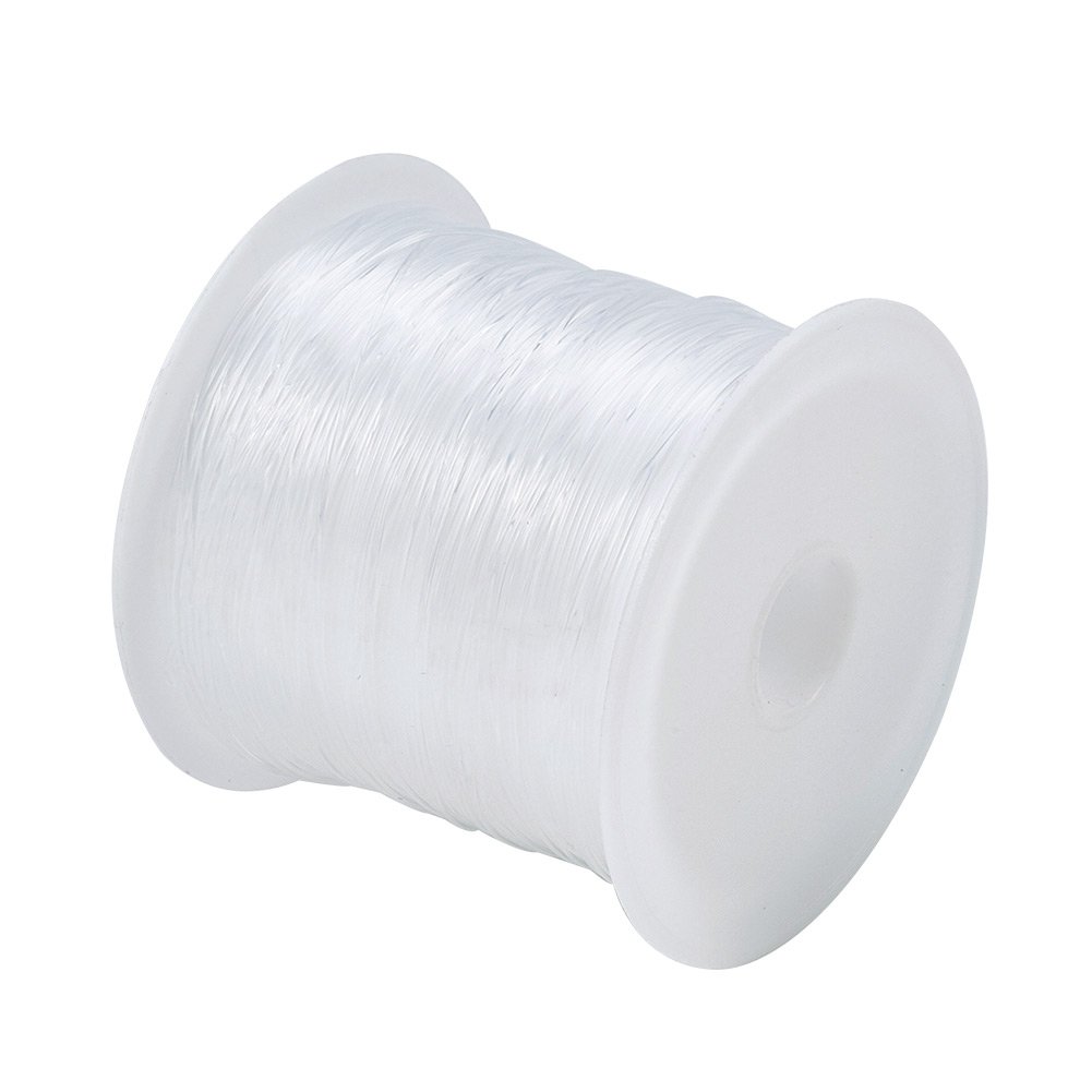 Pandahall 80m/roll 0.3mm Transparent Crystal Clear Nylon Beading Wire Cord Jewelry Bracelet Making Craft String