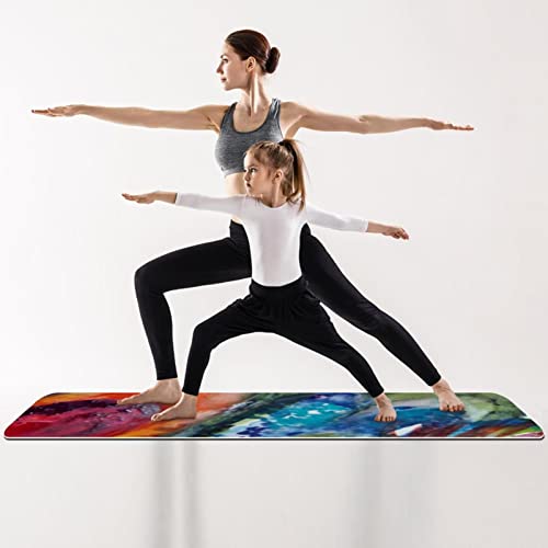 Yoga Mat, Yoga Mats for Home Workout, Workout Mat, Exercise Mats, Pilates Mat, abstract fish watercolor doodle pattern