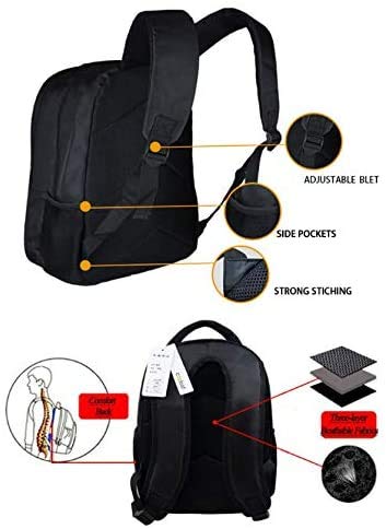Ponxn DJ Music Backpack School Student Books Bag Laptop Notebook PC Shoulder Bag, mb
