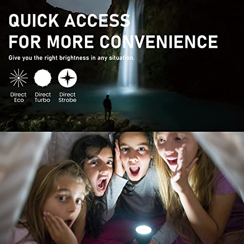 sofirn Small Flashlight Rechargeable 2000 Lumens, IF19 EDC Flashlight 431 Meters Long Throw, Mini Flashlight Super Bright with SST40 LED, TIR Lens, for Emergency, Searching, Camping, Hiking