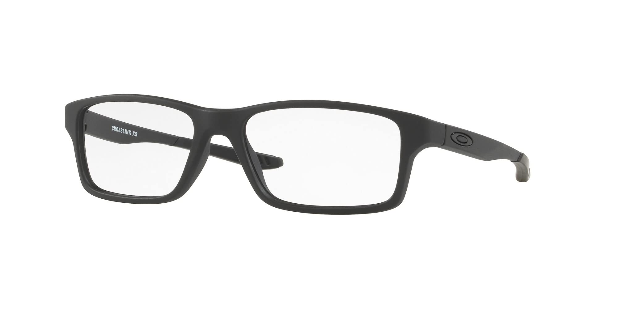 Oakley Youth OY8002 Crosslink XS Square Prescription Eyewear Frames, Satin Black/Demo Lens, 51 mm