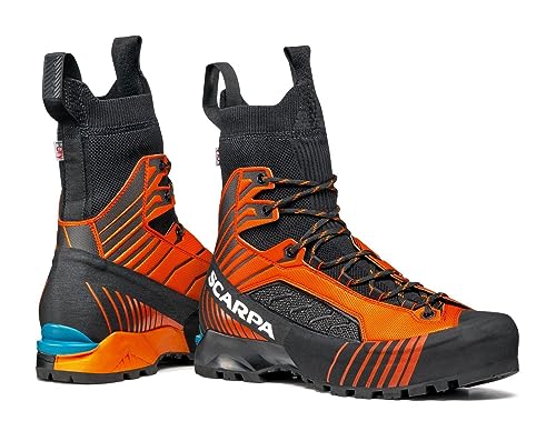 SCARPA Ribelle Tech 2.0 HD Waterproof Boots for Hiking and Mountaineering - Black/Orange - 11.5-12