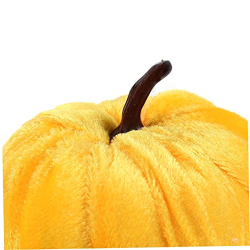 NOLITOY 12 Pcs Fabric Pumpkin Ornament Stackable Pumpkins Fall Decor Fall Pumpkin Pumpkins Lifelike Pumpkin Home Decorations Artificial Pumpkin Flannel Table Decoration Mini