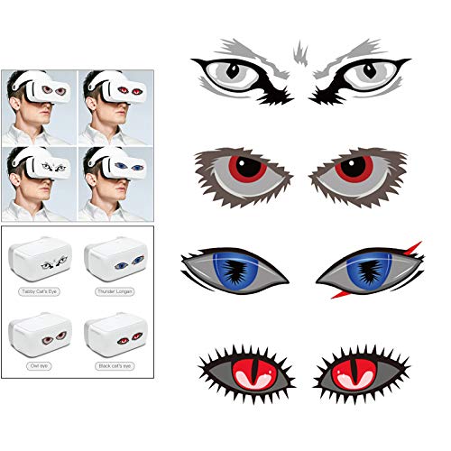 Ronyme 4Pieces VR Eye Sticker Compatible with Oculus Quest 2 Headset Vinyl Decal