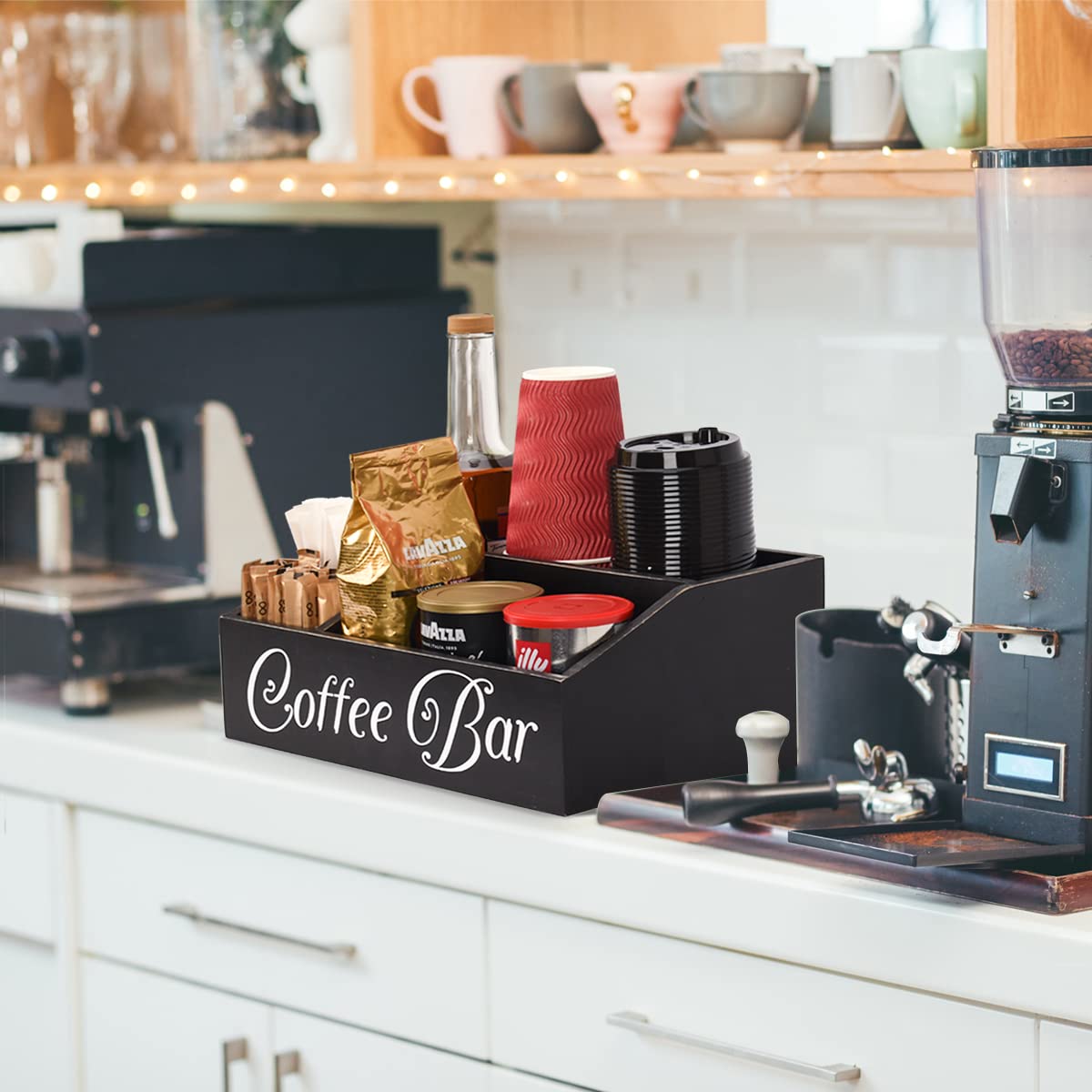 SHINGYU Coffee Station Organizer Coffee Bar Organizer for Countertop Large Capacity K Cup Holder Coffee Pod Holder Farmhouse Coffee Bar Accessories