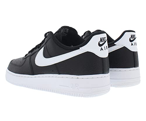 NIKE Men's Low-Top Sneakers Basketball Shoe, Black White, 12