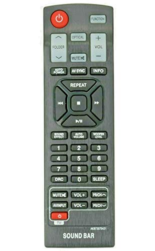 New - AKB73575421 Sound bar Remote Replaced for LG Soundbar NB3530ANB NB4530B NB3532A