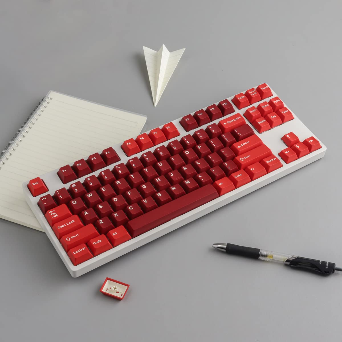 UK Keycaps 169 Keys Jamon Cherry Profile ISO/ANSI Layout 6.25u/7u Suitable for Mechanical Keyboard Keycap GH60 GK64 RK61
