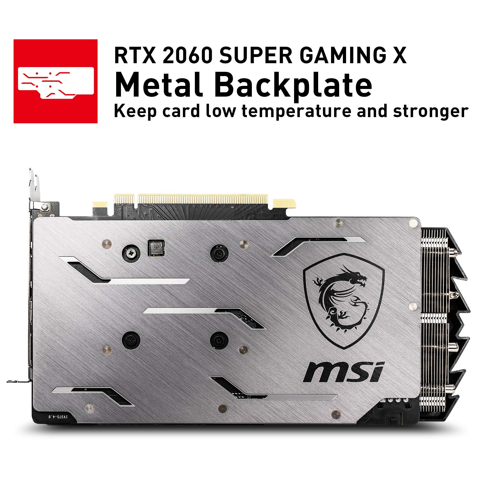 MSI GeForce RTX 2060 Super Gaming X RGB Dual Fan Graphics Card - 8 GB (Renewed)