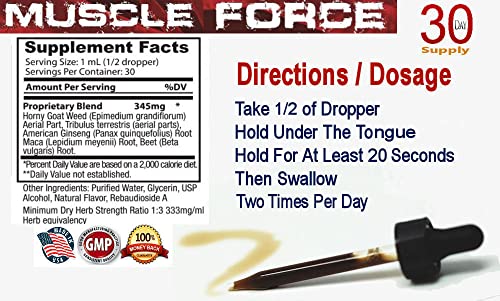 Muscle Force Extreme 2 Bottle Pack 345mg Proprietary Formula Our Strongest Strength and Endurance Spray, Improves Muscle Strength and Recovery Time 2oz Bottles