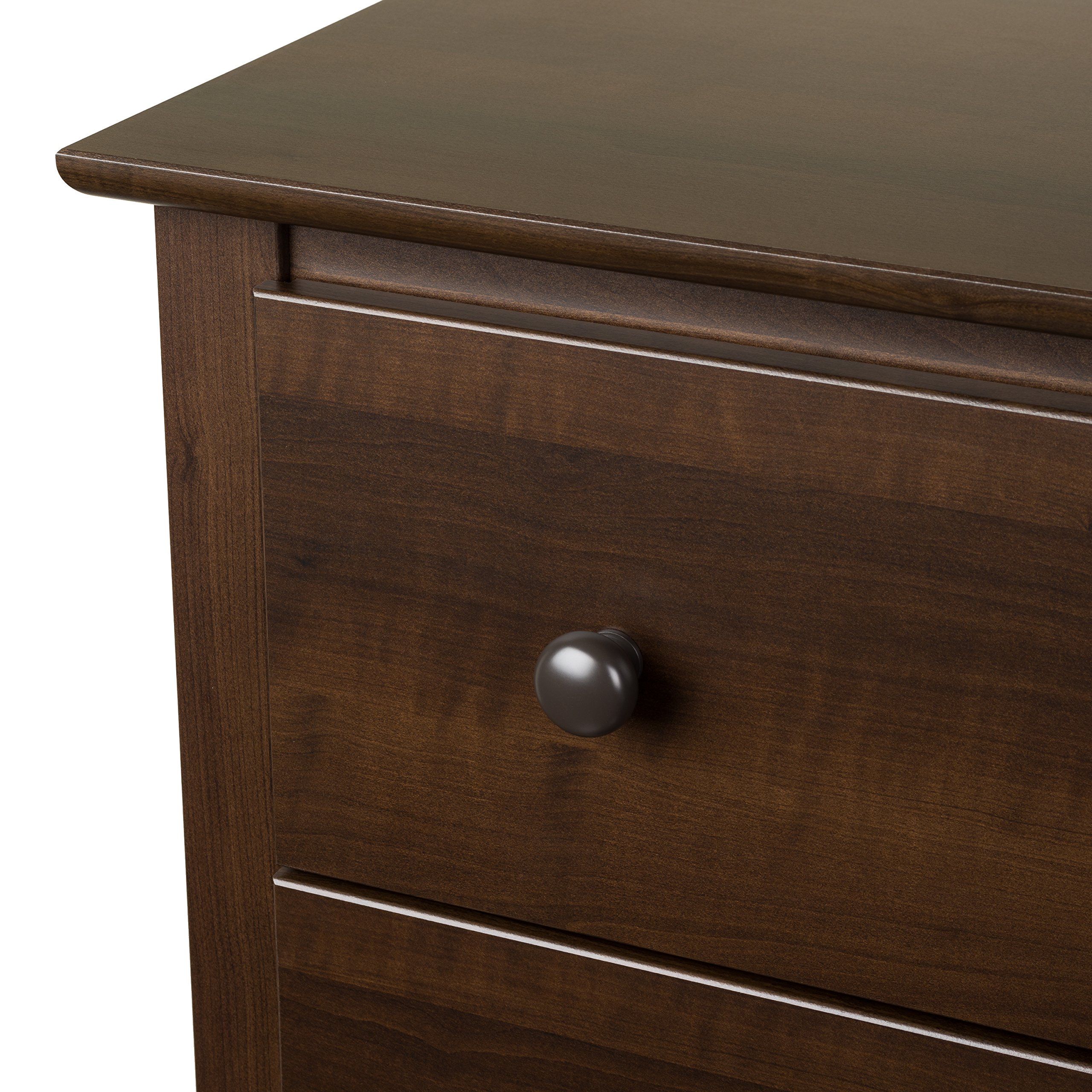Sonoma 6 Drawer Double Dresser for Bedroom, Espresso & Sonoma 2-Drawer Nightstand, Espresso