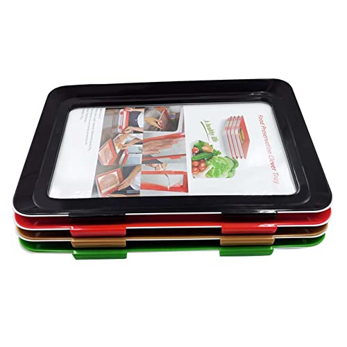 Vacuum Food Container Food Preservation Tray Fresh-keeping Meat Dishes Refrigerator Storage Container Kitchen Storage Tray 2PCS