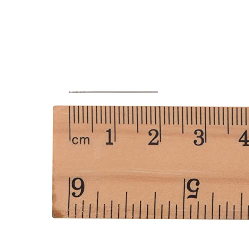 uxcell 10 Pcs 0.4mm HSS(High Speed Steel) W6542 Micro Drill Bits, Fully Ground Jobber 20mm Length Drill Bit for Mild Steel Copper Aluminum
