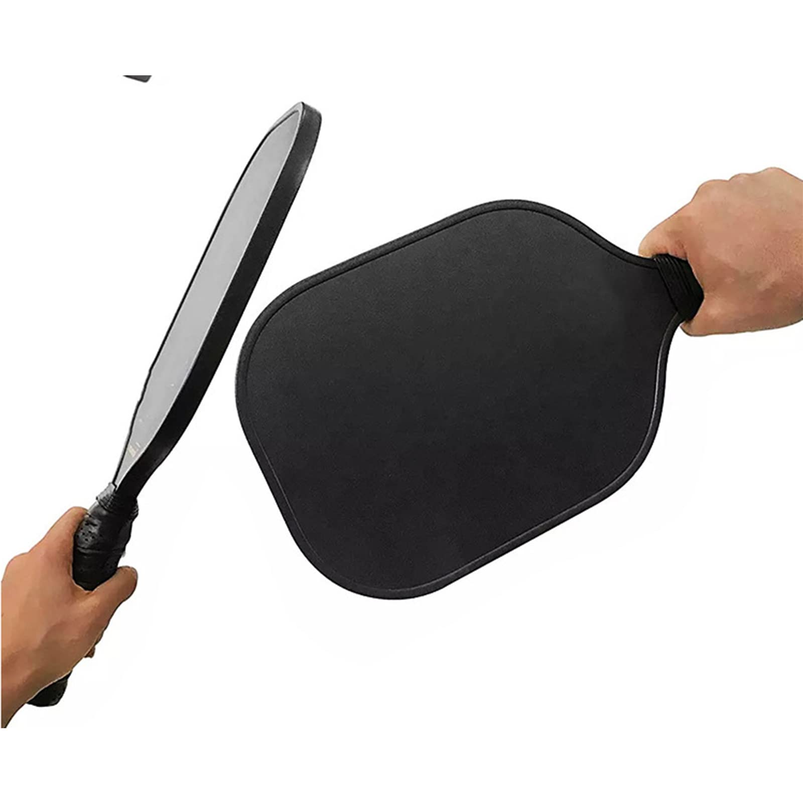 Pickleball Three-Piece Set,Pickleball,Glass Carbon Fiber Pickleball,Peak Racket,2 Sets of Pickleball Rackets,Set Contains 2 Peak Racket and 4 Pickleballs,Suitable for Young Beginners (Yellow)