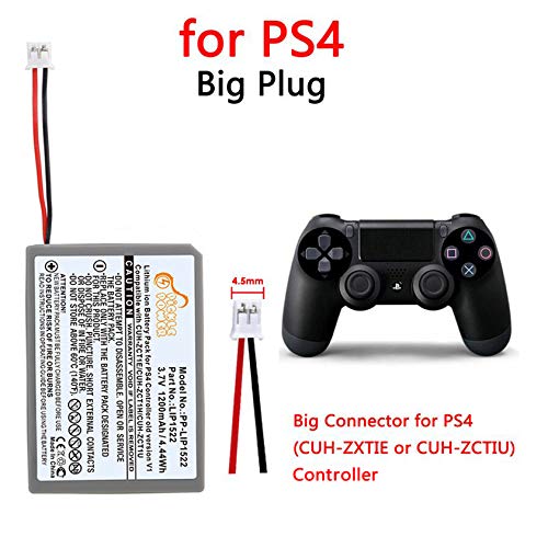 Pickle Power LIP1522 PS4 Battery Replacement for Playstation 4 PS4 Dualshock 4 CUH-ZCT1E CUH-ZCT1H CUH-ZCT1U Wireless Controller(Big Plug)